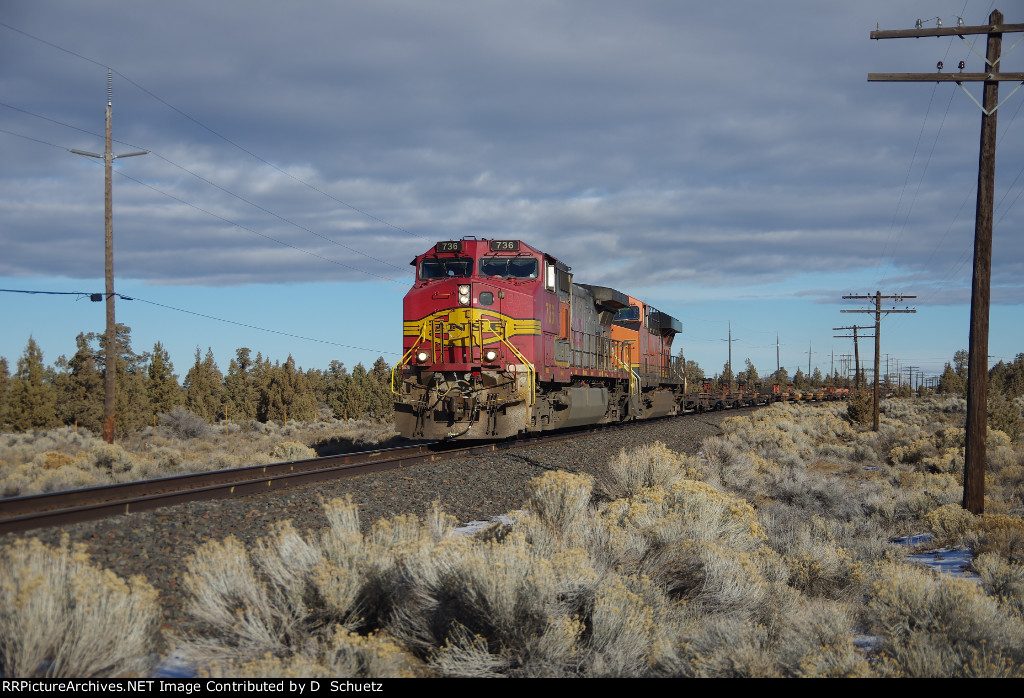 BNSF 736 Southbound Baretable